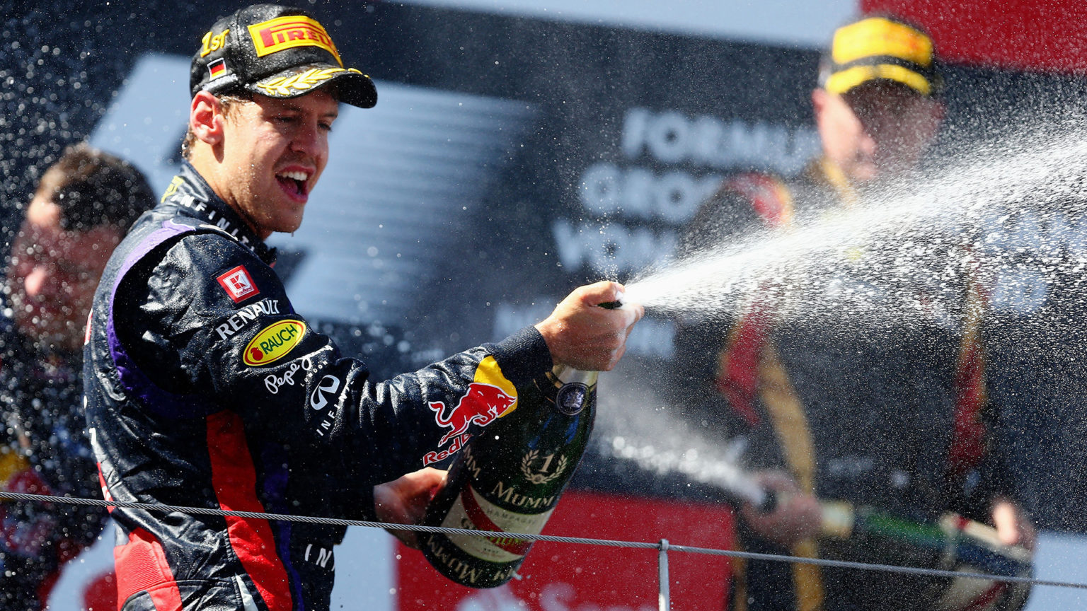 Sebastian Vettel on the legendary Nordschleife in the RB7 at the Red ...